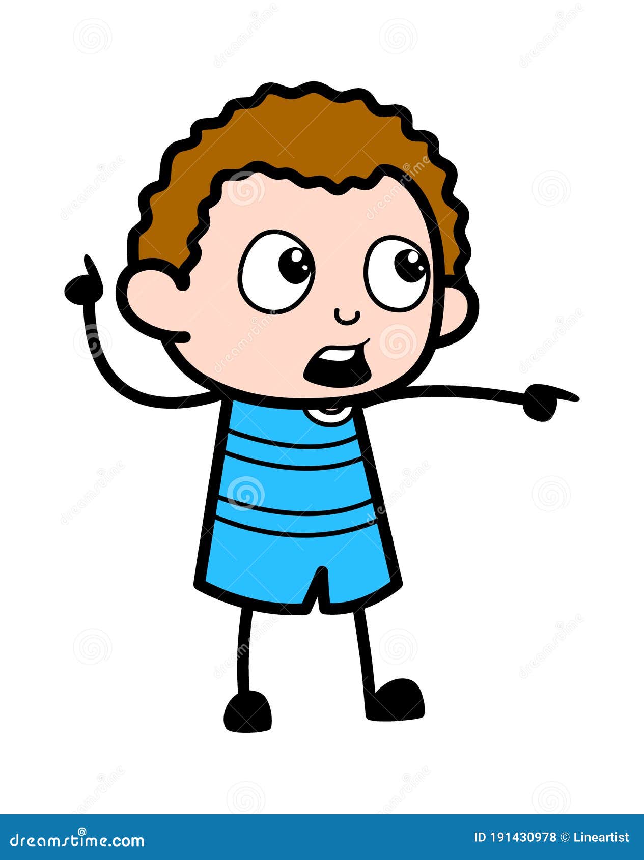 Blaming Teen Boy Cartoon Royalty-Free Illustration | CartoonDealer.com ...