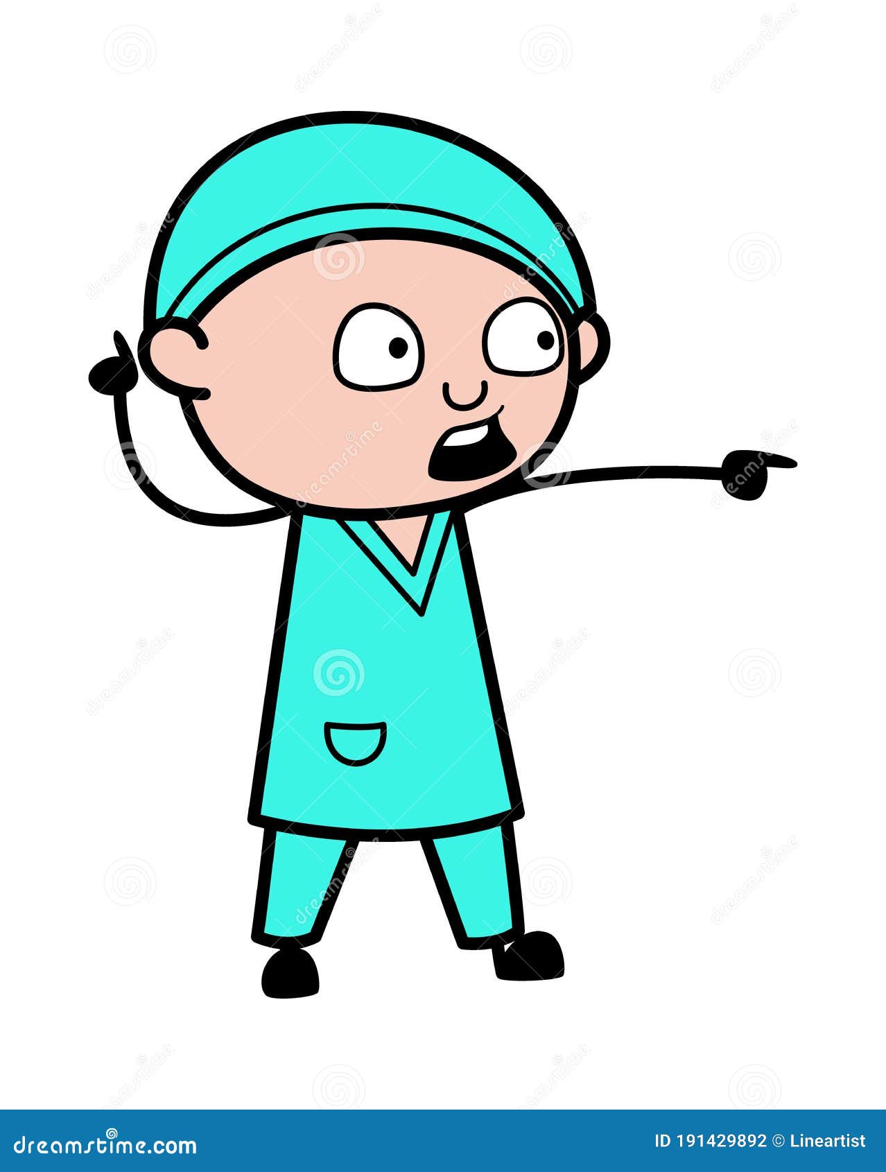 Surgeon Cartoon Challenging To Fight | CartoonDealer.com #191429833