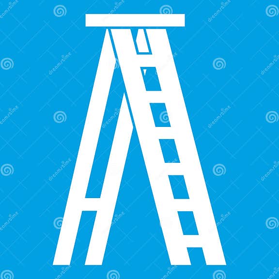 Blanc d'icône d'escabeau illustration de vecteur. Illustration du ...