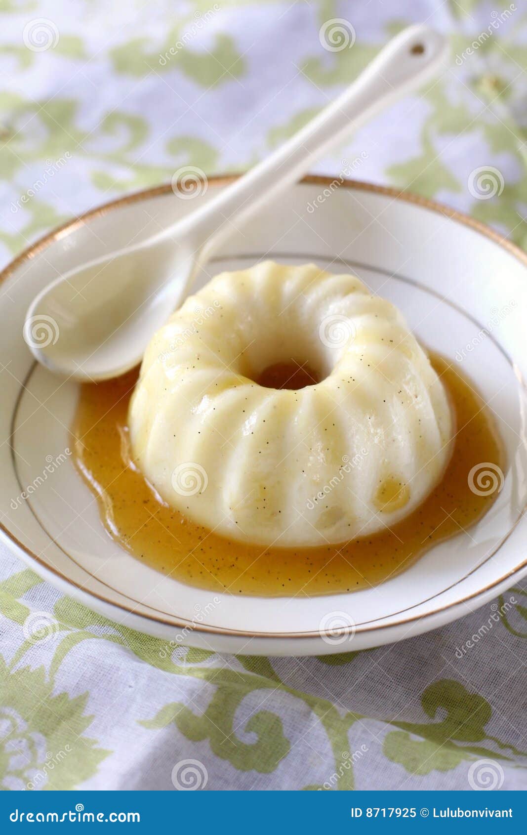 Blancmange stock image. Image of product, mousse, dairy - 8717925