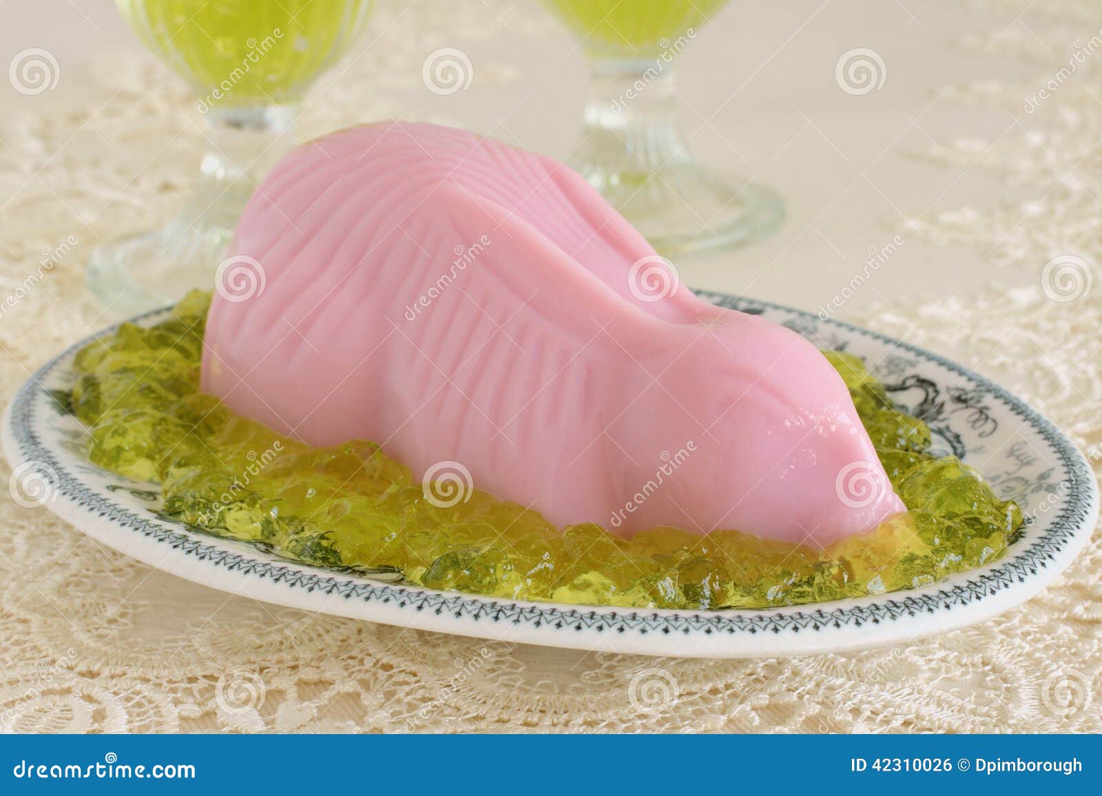 Blancmange Bunny stock photo. Image of english, lime - 42310026
