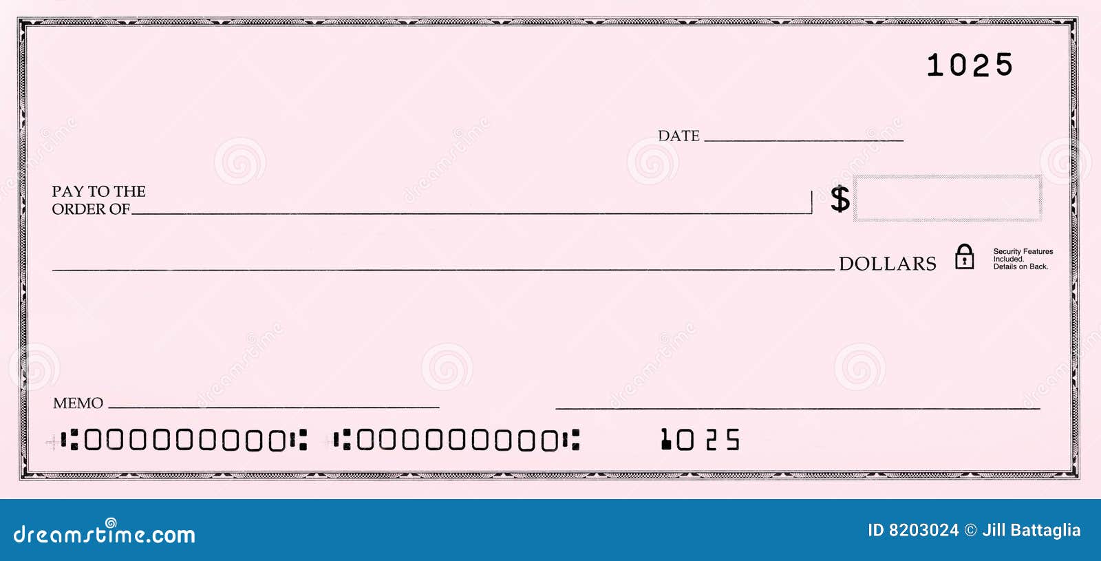Blanco Cheque Met Valse Aantallen Stock Foto - Image of bank ...