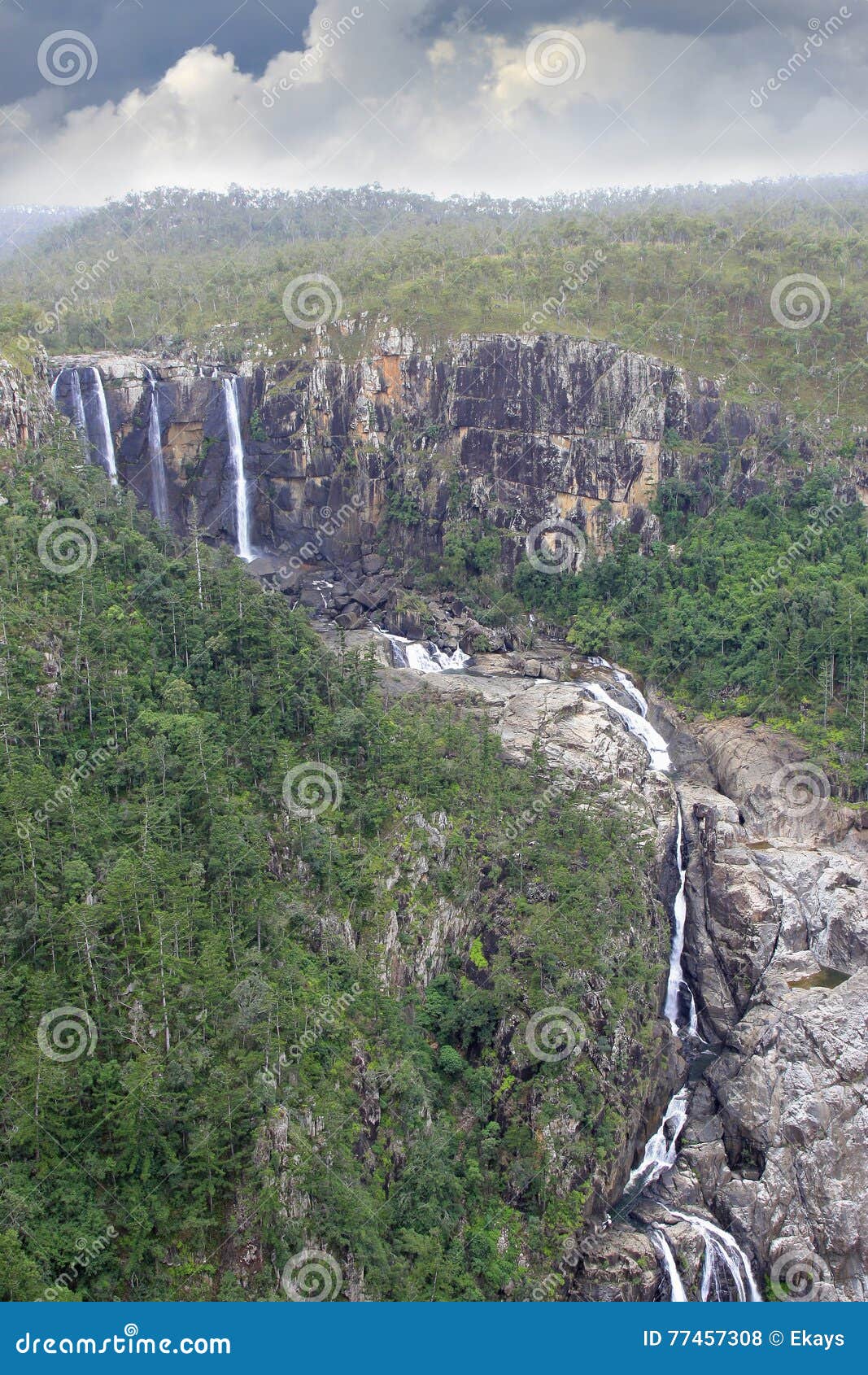 Blanco Falls North Queensland Stock Photo - Image of stormy, scenic ...