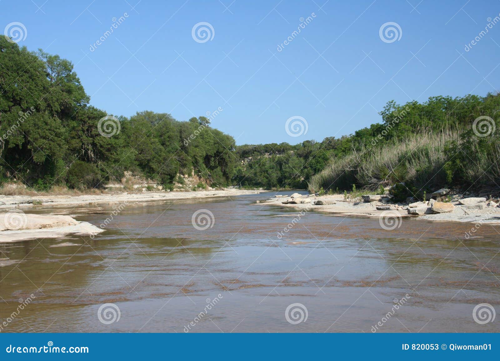 Blanco River stock image. Image of blue, flowing, summer - 820053