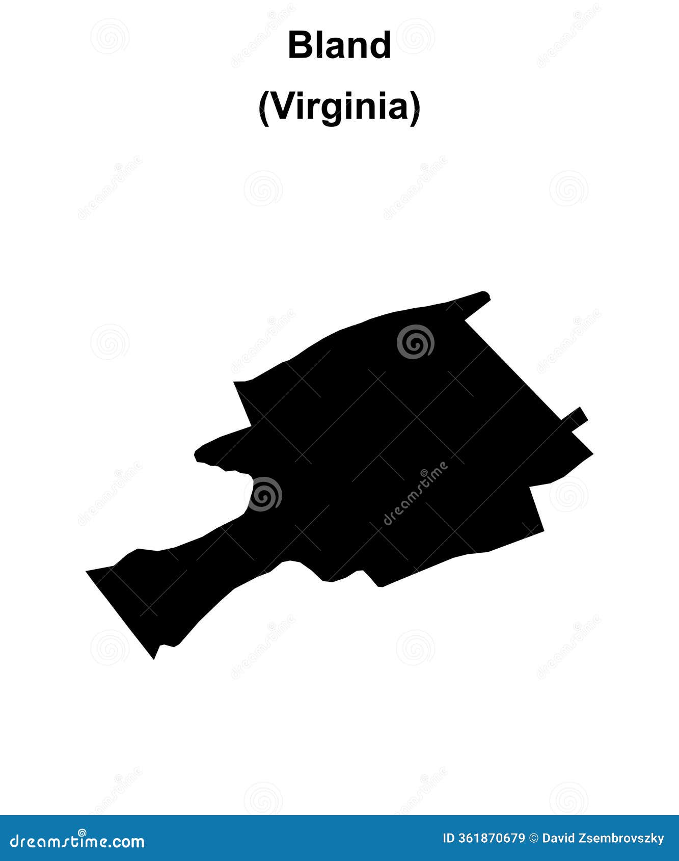 Bland Outline Map Cartoon Vector | CartoonDealer.com #324167765