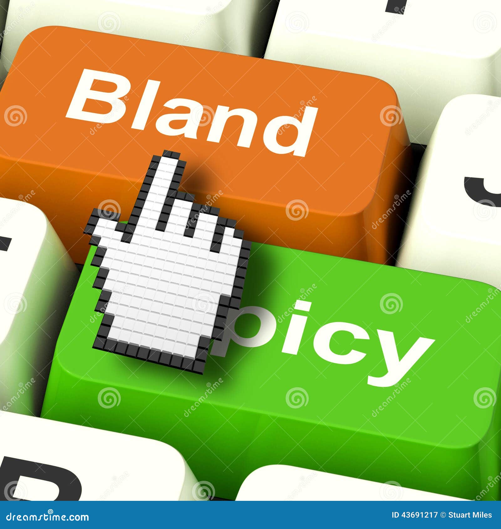 Bland Dull Computer Shows Plain Boring Cooking Flavours Royalty-Free ...