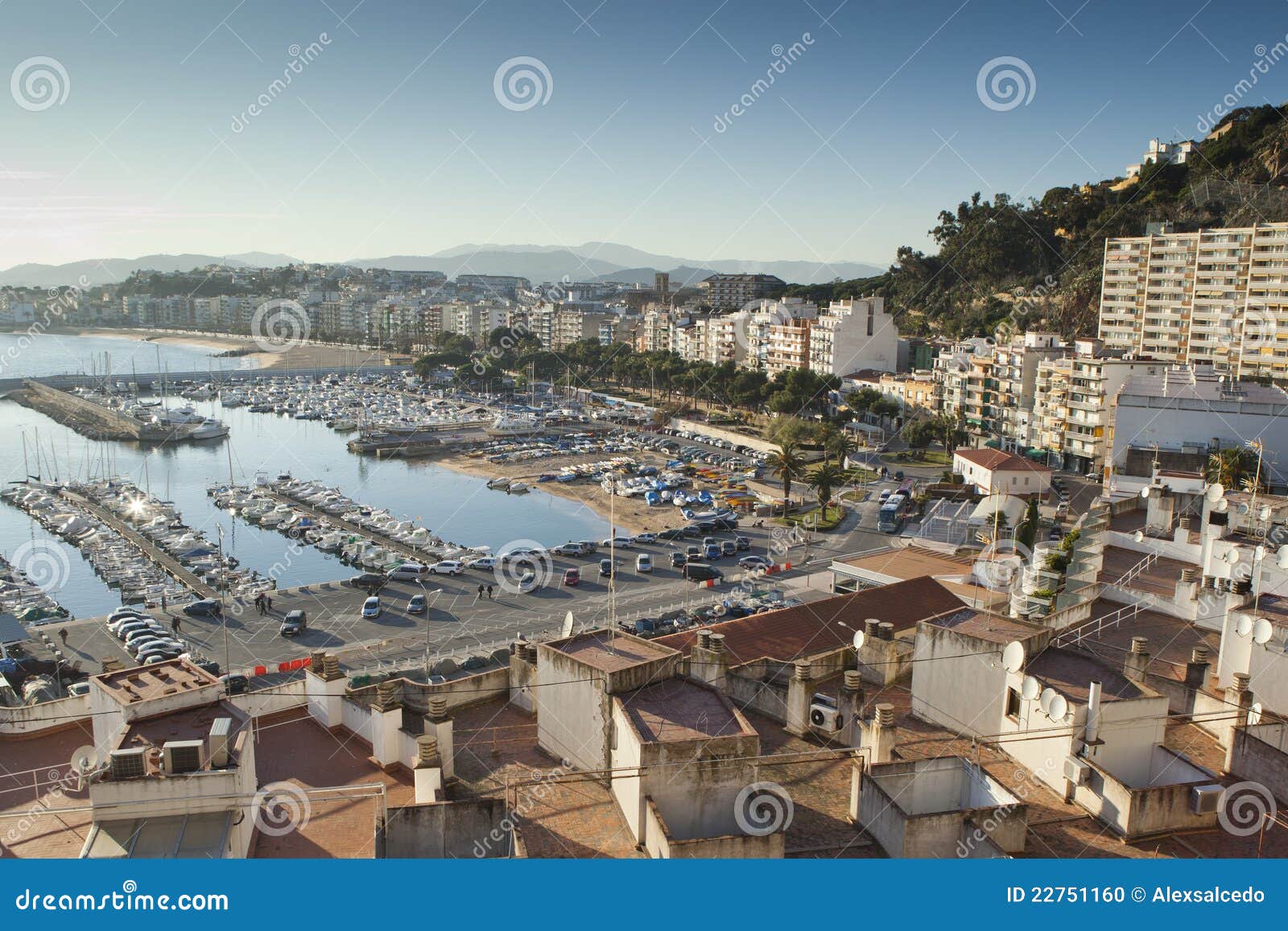 Blanes stock photo. Image of spain, coast, travel, boats - 22751160