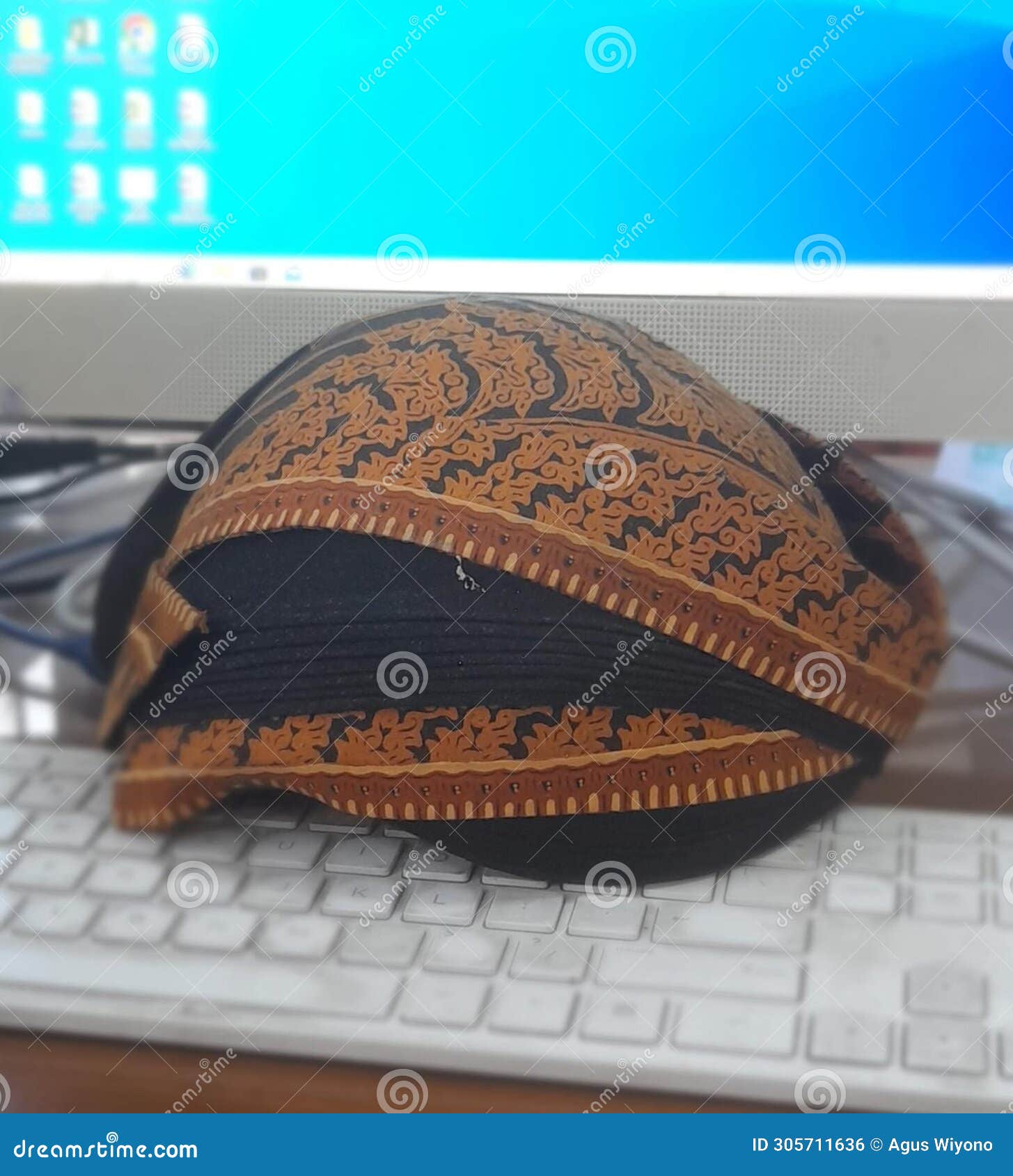 Blangkon hat stock photo. Image of blangkon, attribute - 305711636