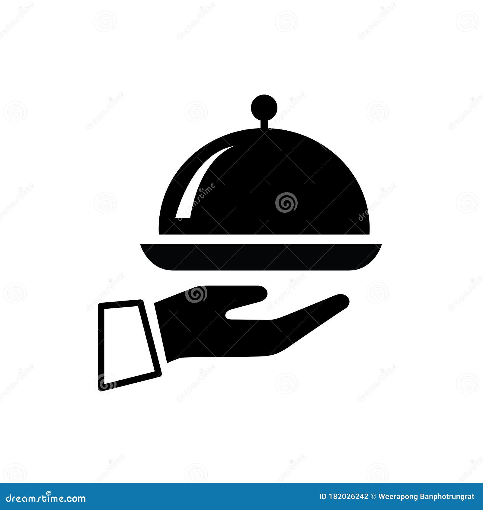 Logo Waiters And Waitress Silhouette Cartoon Vector | CartoonDealer.com ...