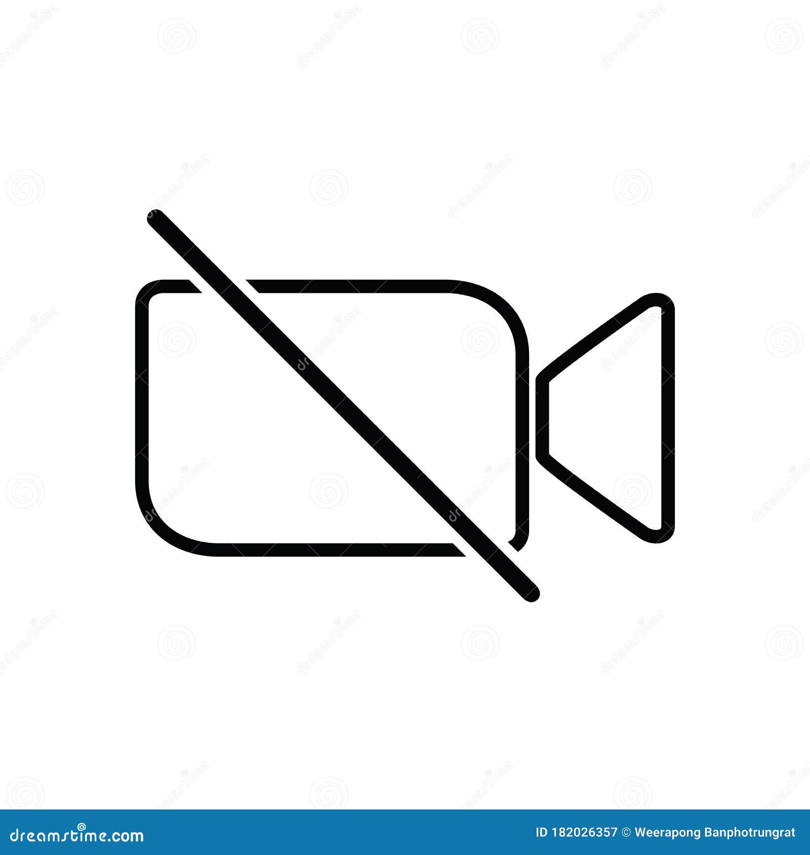 Facetime Call Icon Color Outline Vector | CartoonDealer.com #233766928