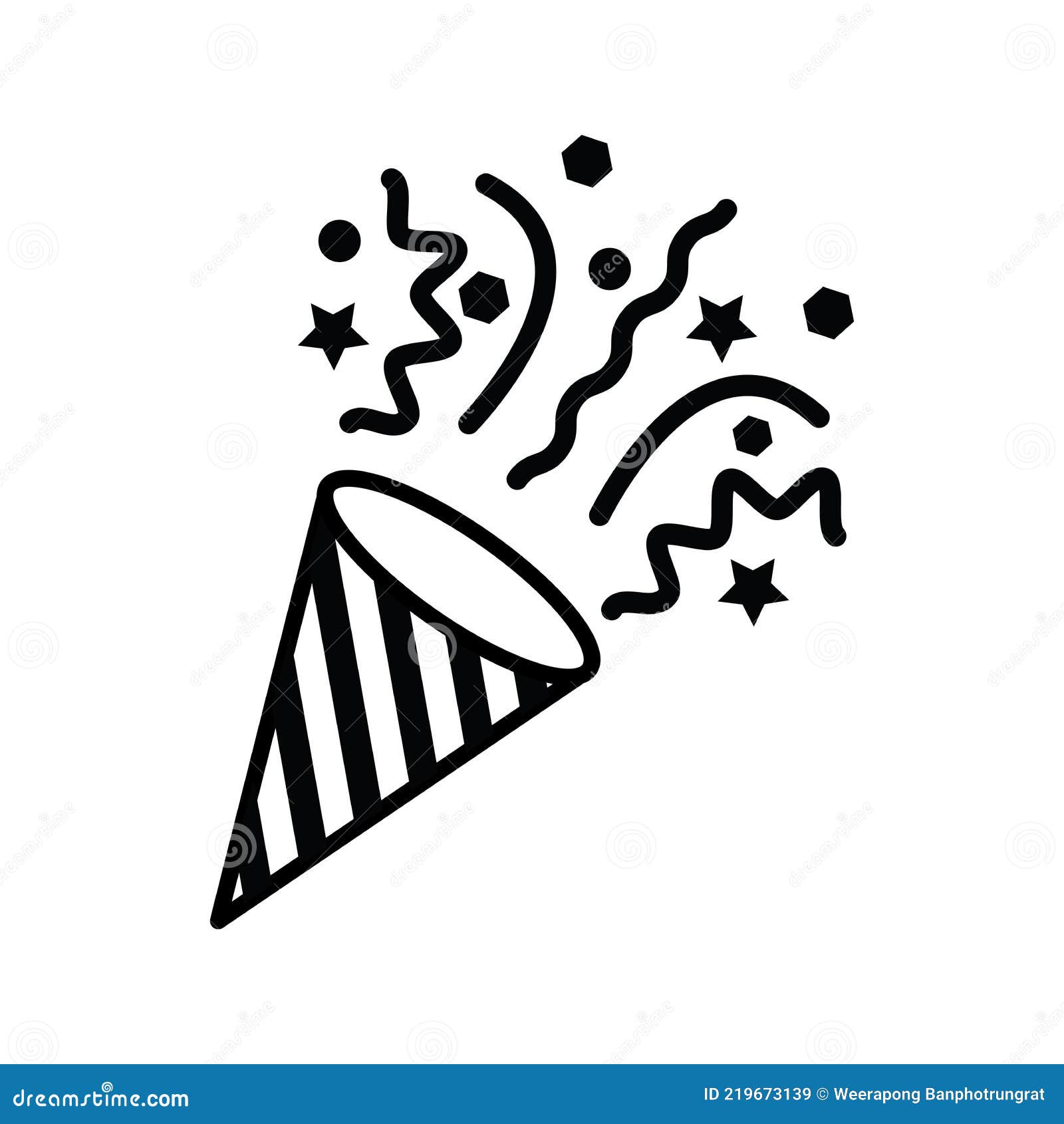 Party Cracker Vector, Firework for Celebration, Paper Cracker, Party ...