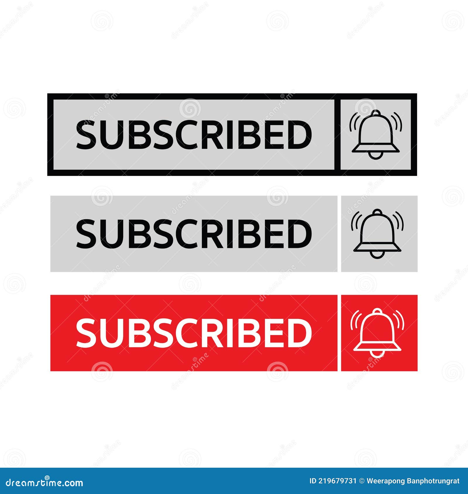 Subscribe Button for Following the Information on Social Online ...