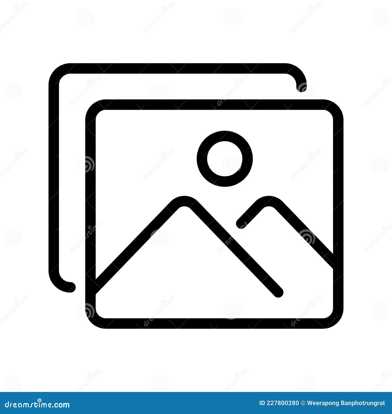 Photo Folder of Photographer, Photo Album Icon, Gallery Set Stock ...