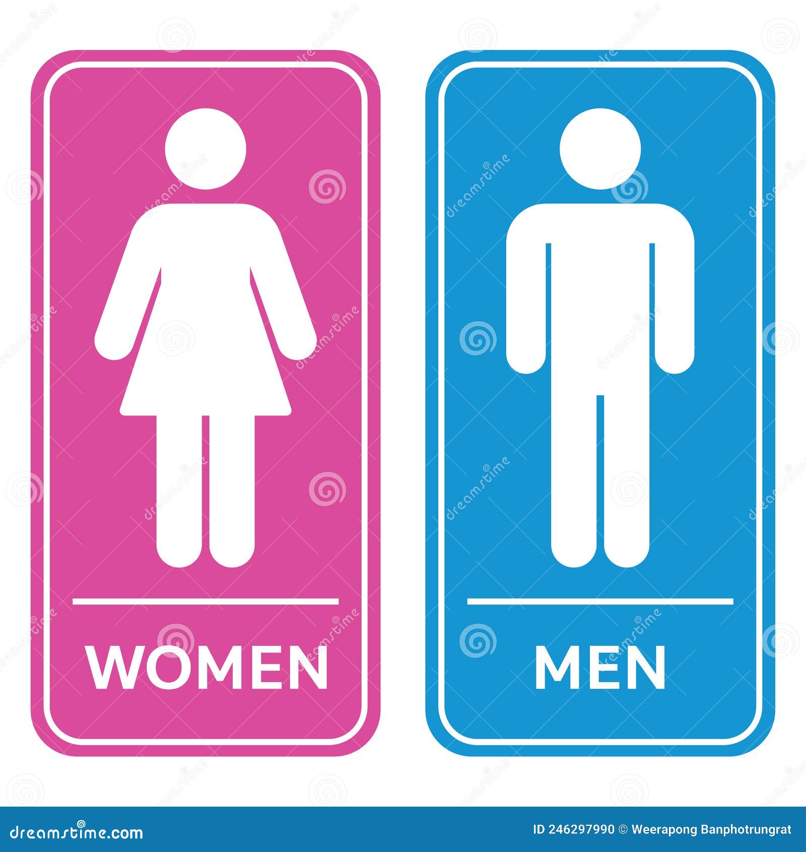 Toilet Sign in the Public, Restroom or Bathroom Icon Stock Vector ...