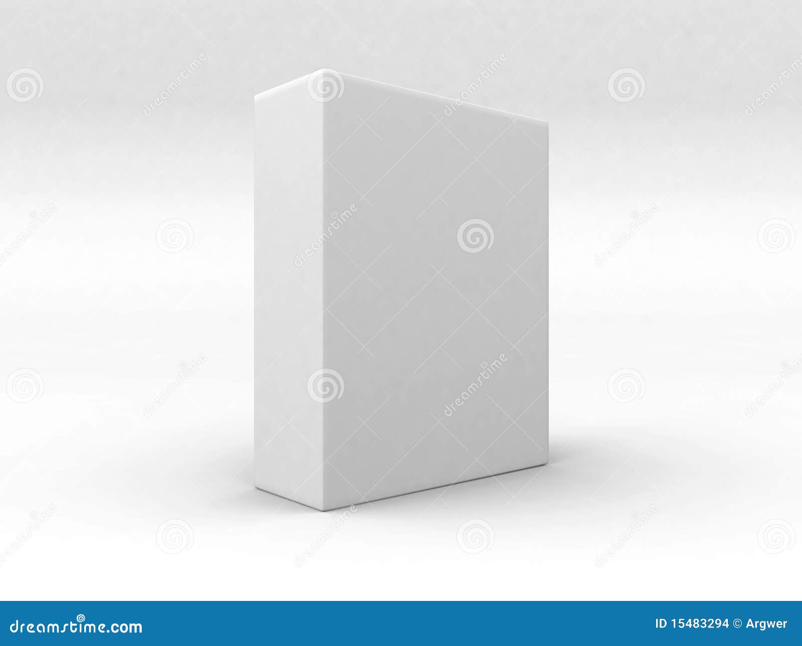 Blank 3d box stock illustration. Illustration of package - 15483294