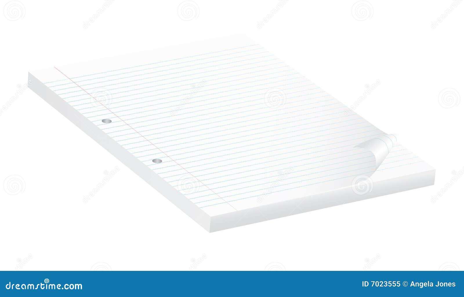 Blank A4 Lined Paper. Picture Image: 7023555