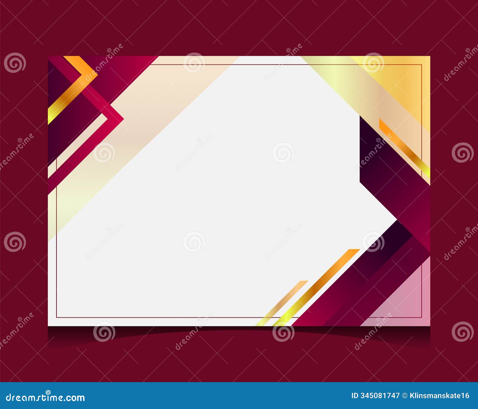 Blank Abstract Red and Gold Certificate Template Paper Concept Stock ...