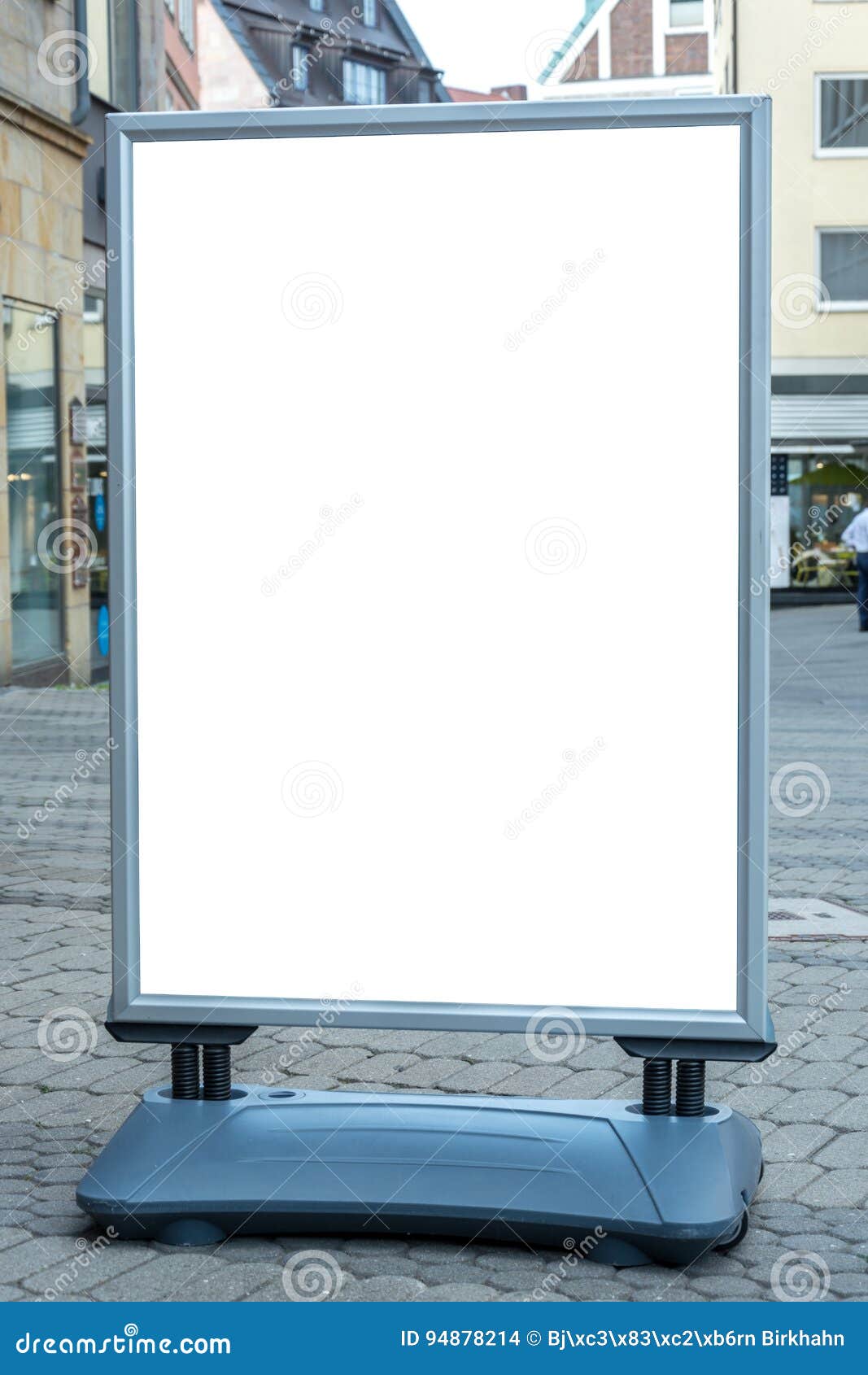 Blank Ad Space Sign Isolated in the Street Stock Photo - Image of ...