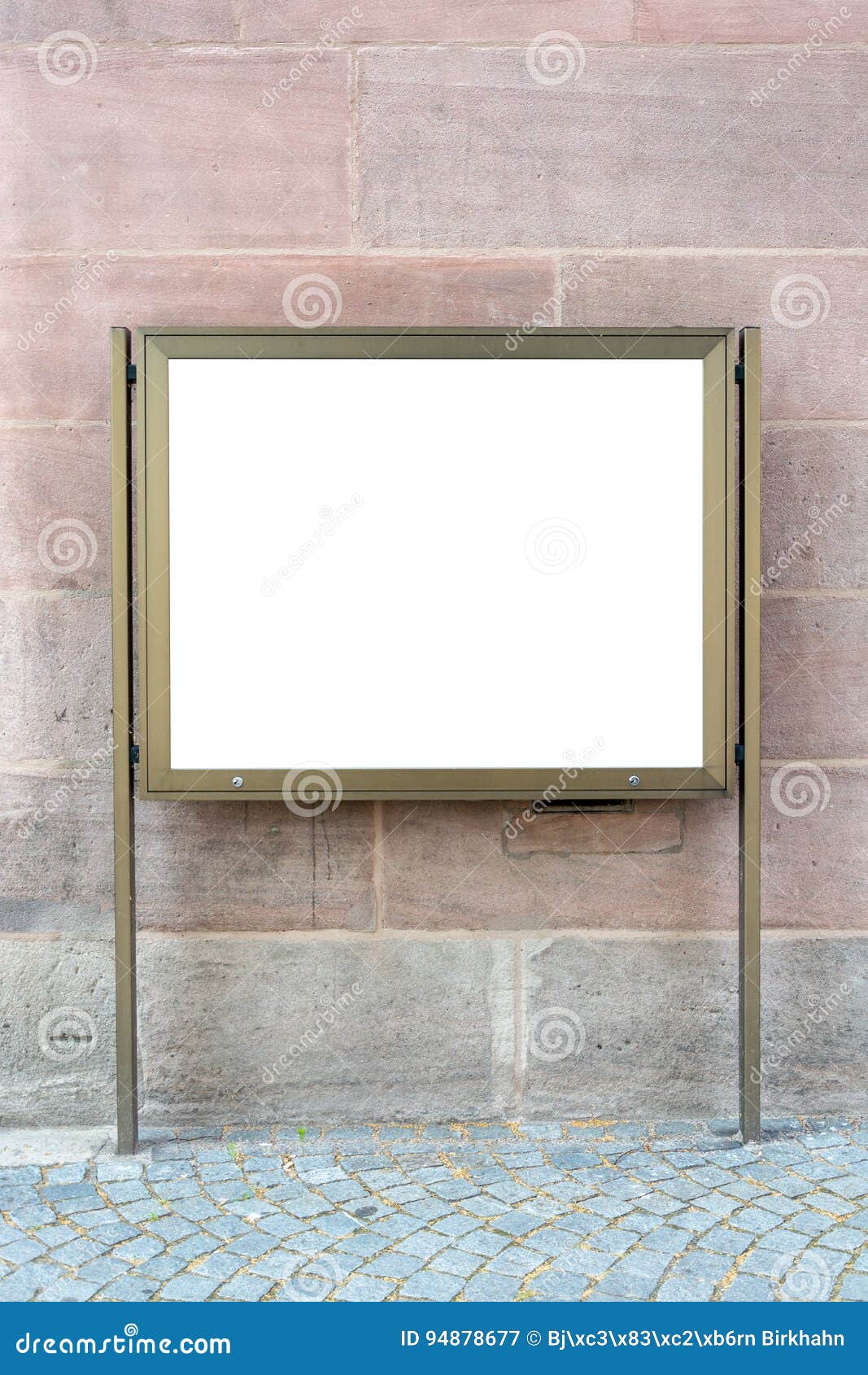 Blank Ad Space Sign Isolated in the Street Stock Image - Image of ...