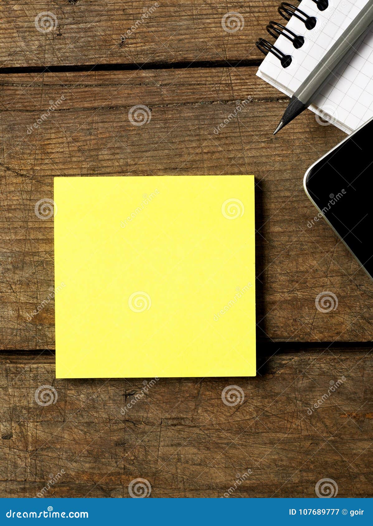 Adhesive notes on desk stock image. Image of digital - 107689777