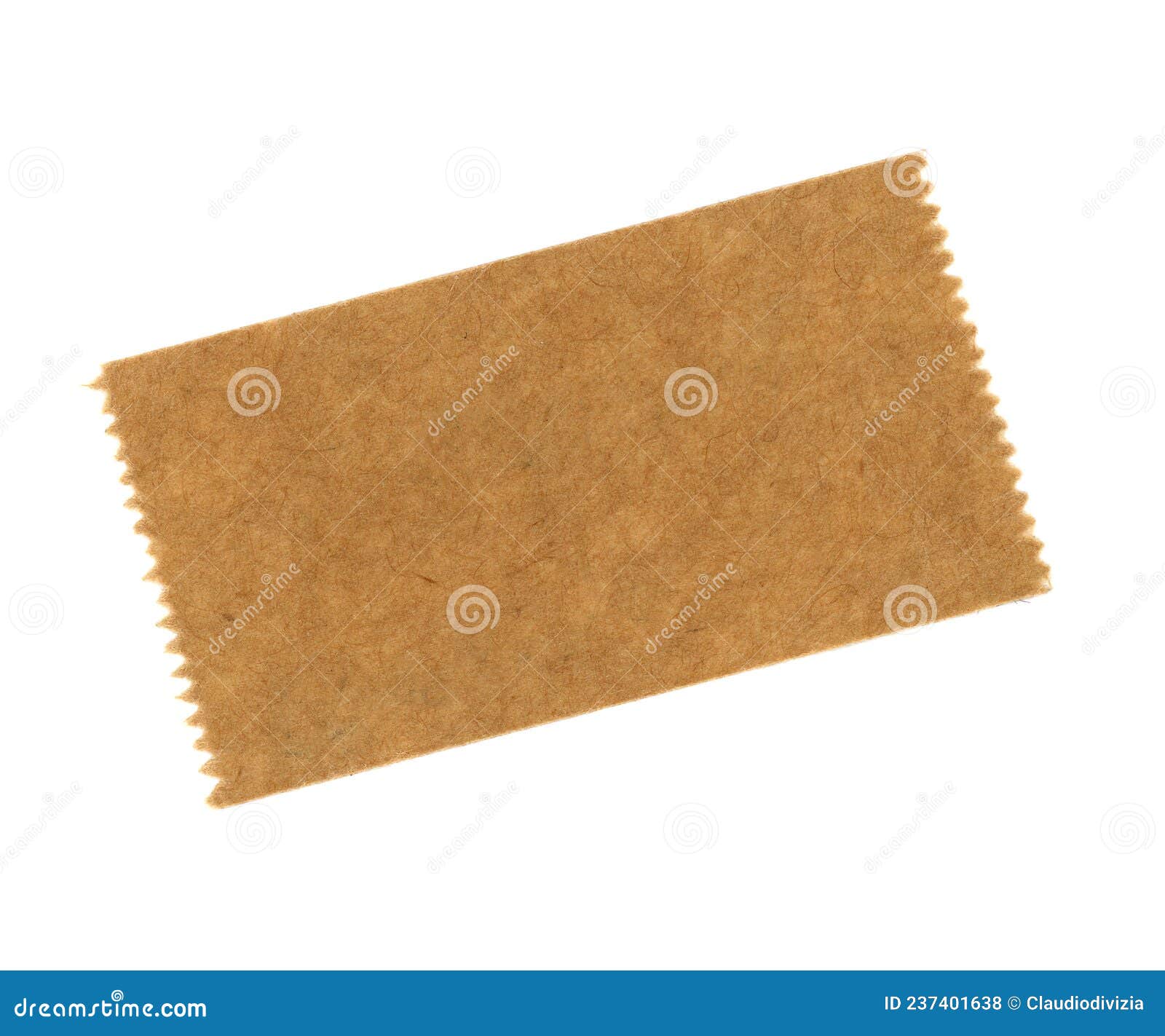 Blank Adhesive Paper Tape Label Isolated Over White Stock Photo - Image ...