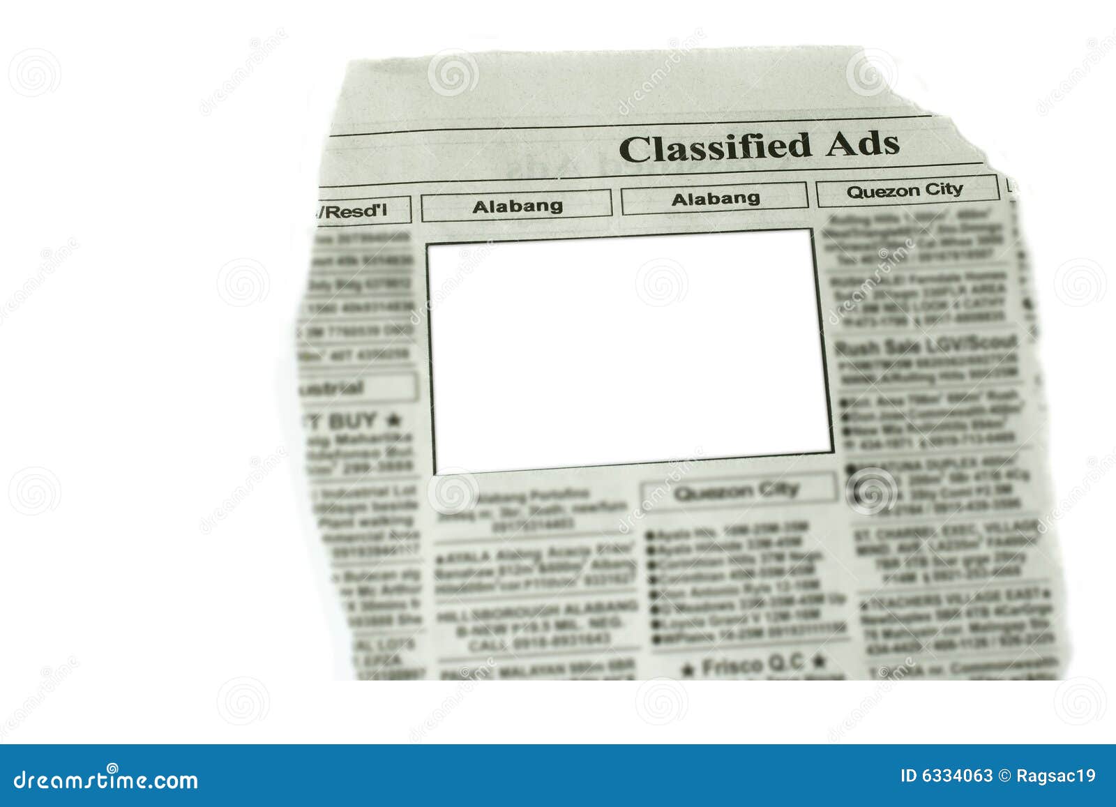Blank Ads Ready for Commercial Use Stock Image - Image of classifieds ...