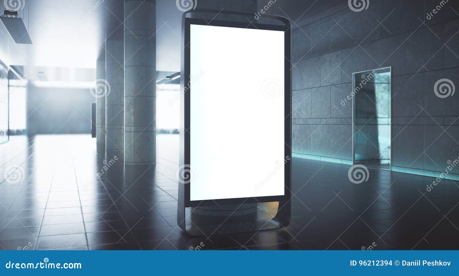 Blank advert stand stock illustration. Illustration of grunge - 96212394