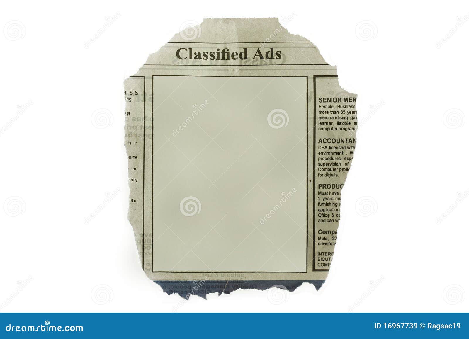 Blank advertisement stock image. Image of copyspace, commercial - 16967739