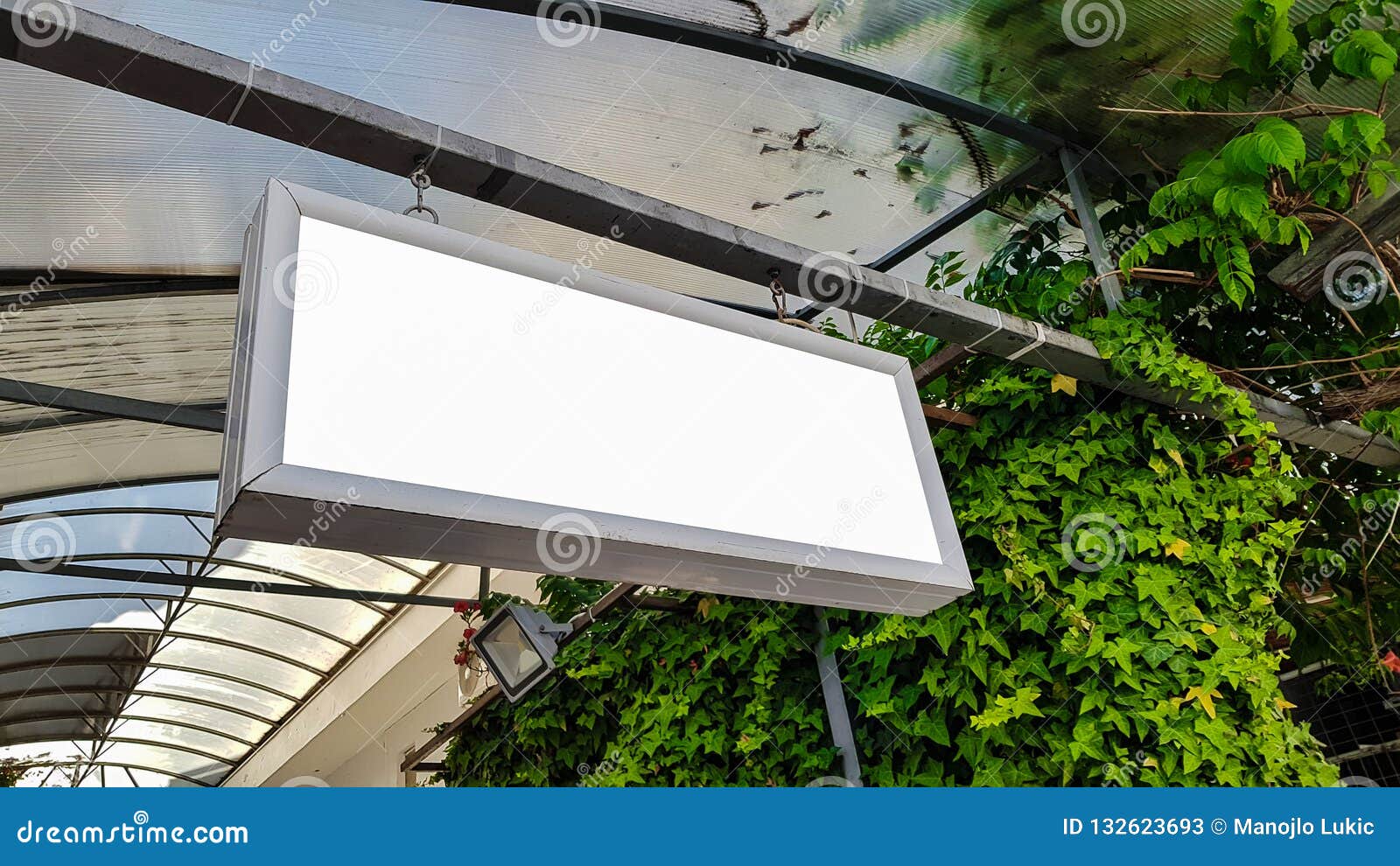 Blank Advertisement Banner Ad Template Mock Up Isolated Clipping Path ...