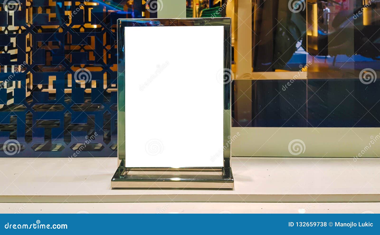 Blank Advertisement Banner Ad Template Mock Up Isolated Clipping Path ...