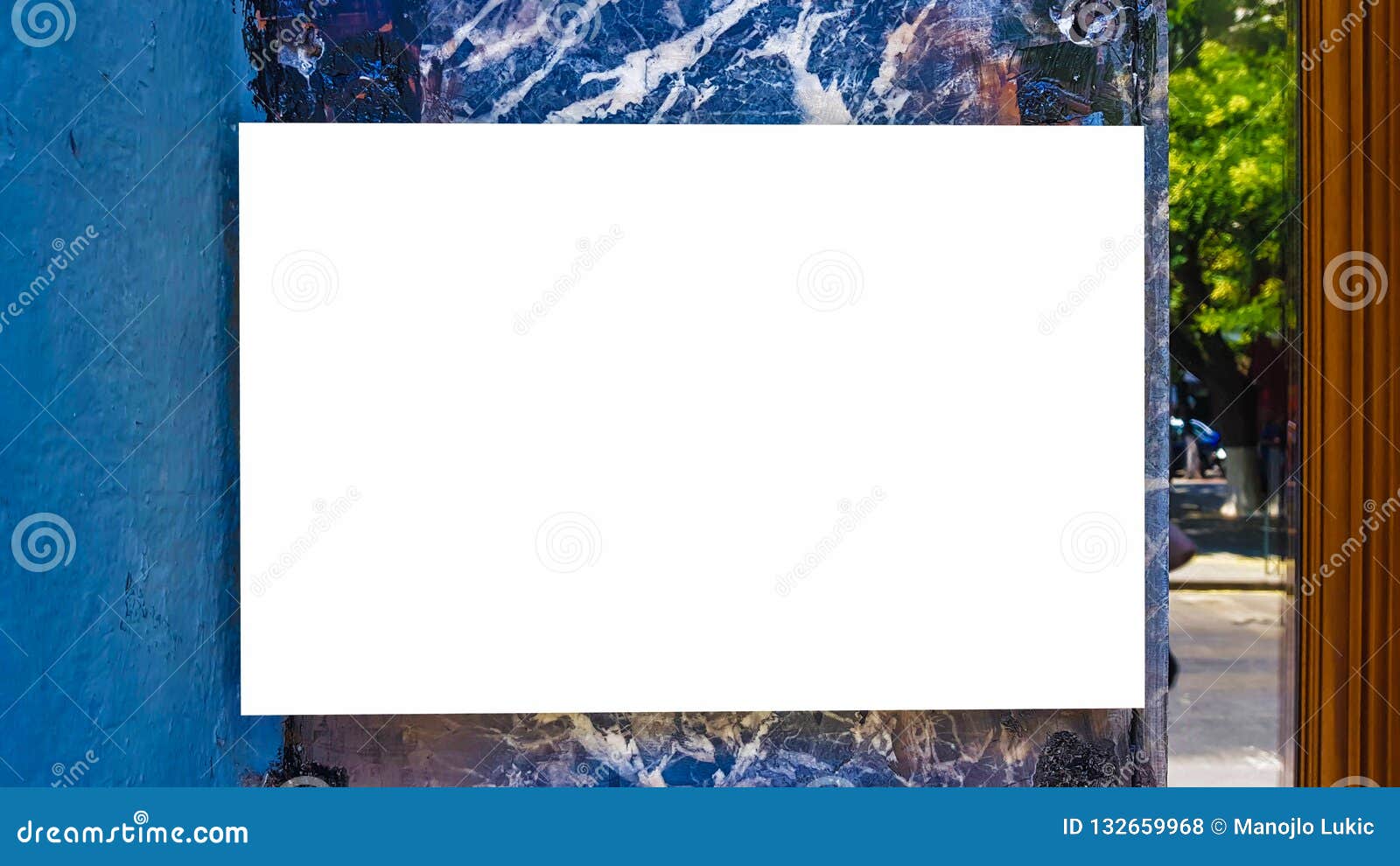 Blank Advertisement Banner Ad Template Mock Up Isolated Clipping Path ...