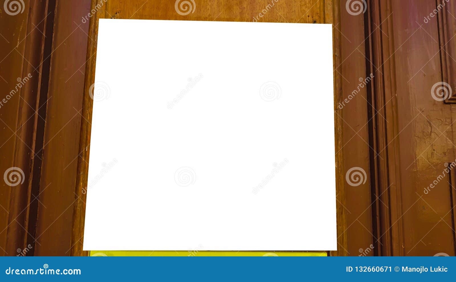 Blank Advertisement Banner Ad Template Mock Up Isolated Clipping Path ...