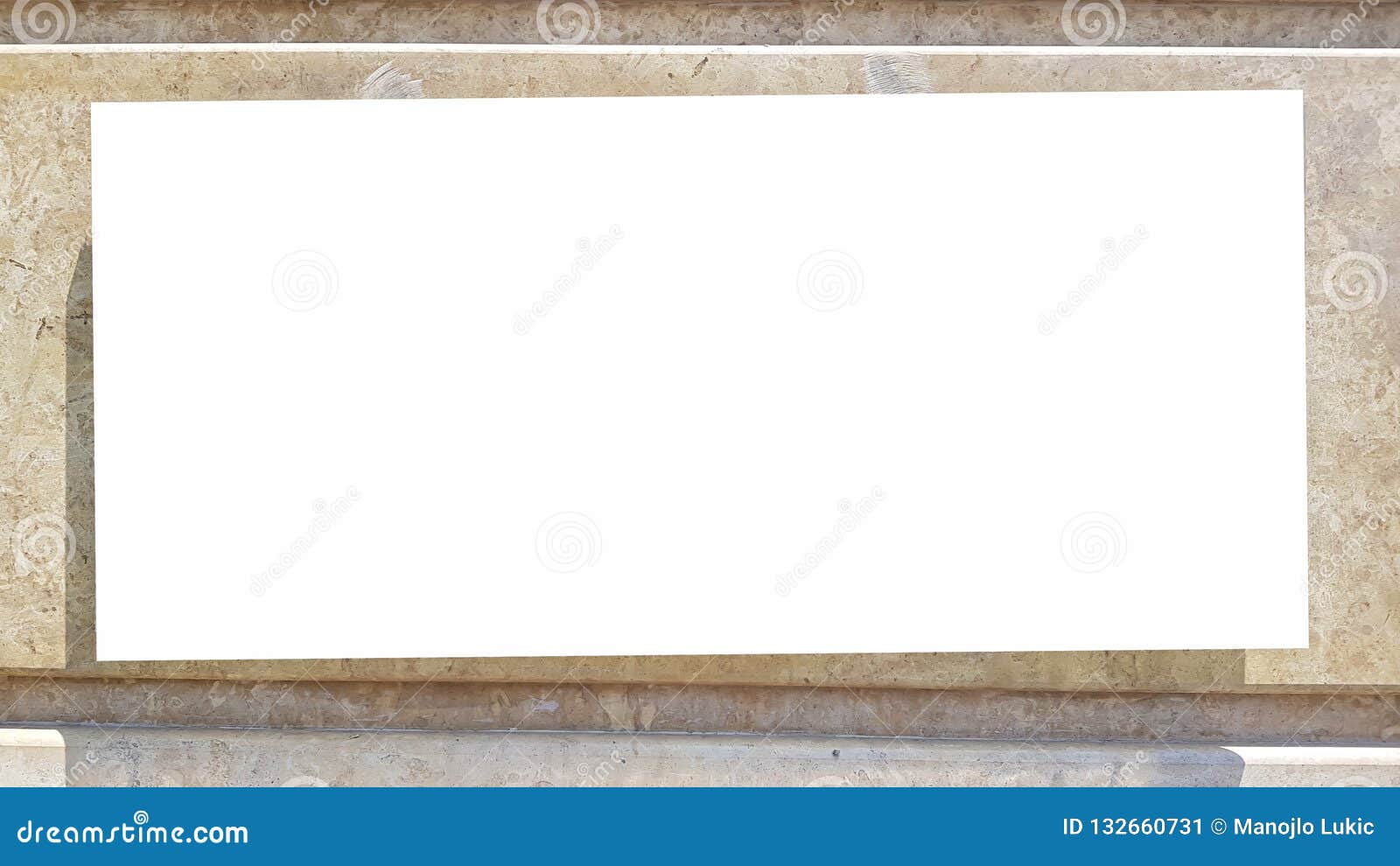 Blank Advertisement Banner Ad Template Mock Up Isolated Clipping Path ...