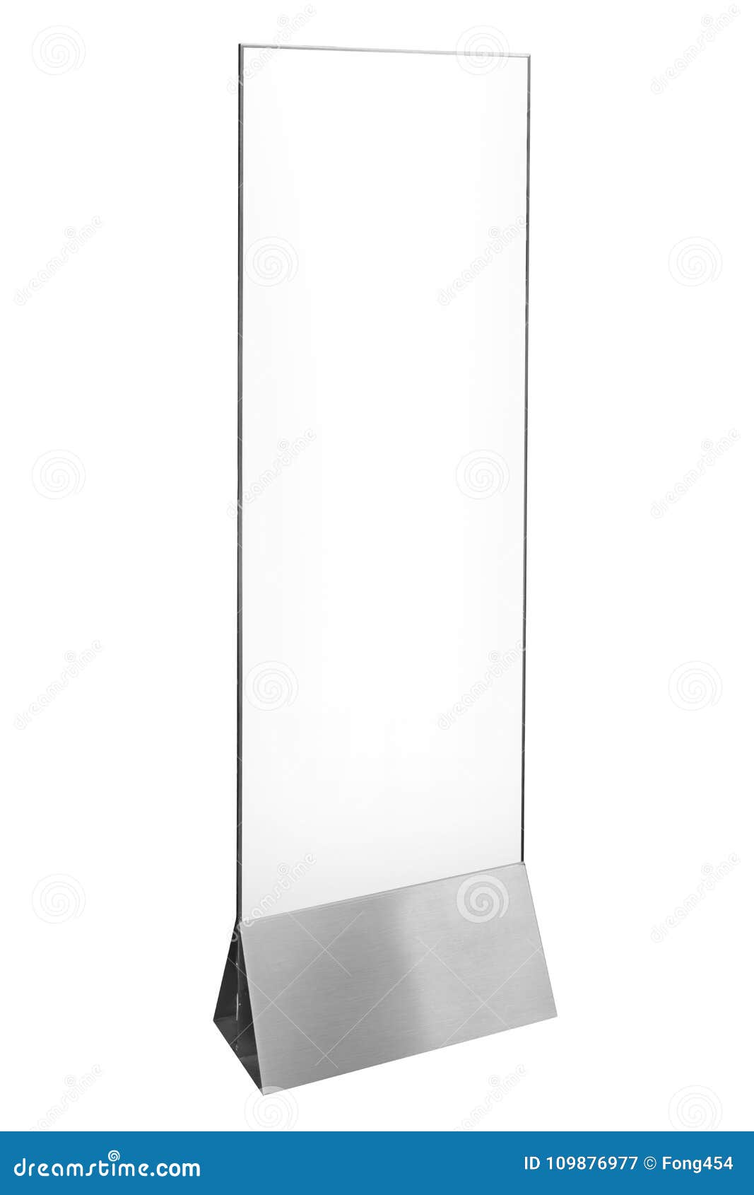 Blank Advertisement Display Board Isolated on White with Clipping Path ...