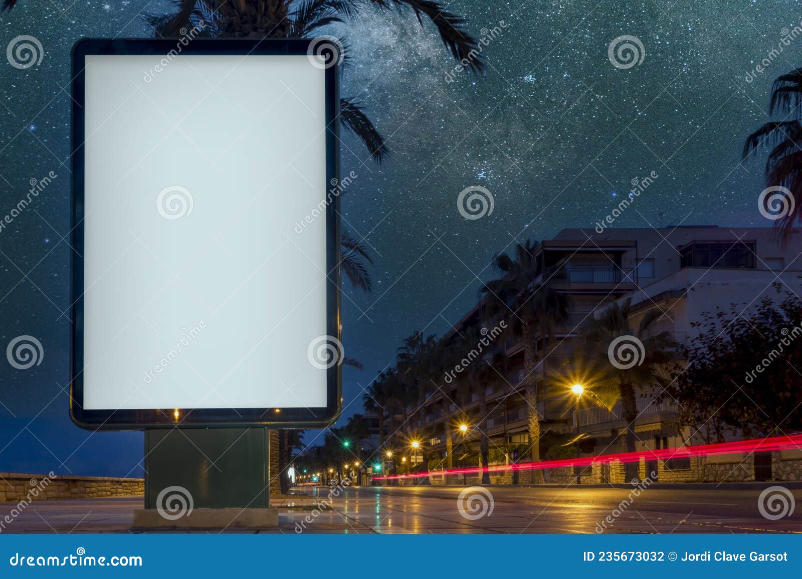 Blank Advertisement Mock Up Stock Photo - Image of business ...