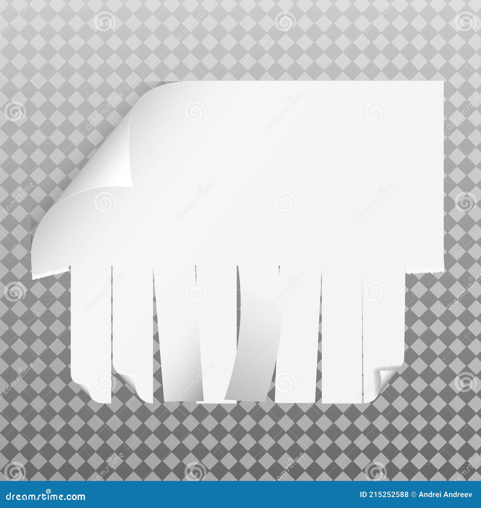 Advertisement Tear-off Paper Template With Copy Space For Text. Vector ...