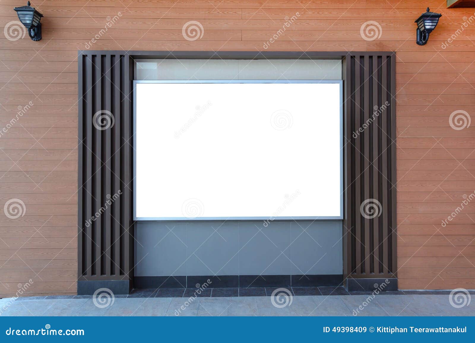 Blank advertising banner stock image. Image of poster - 49398409