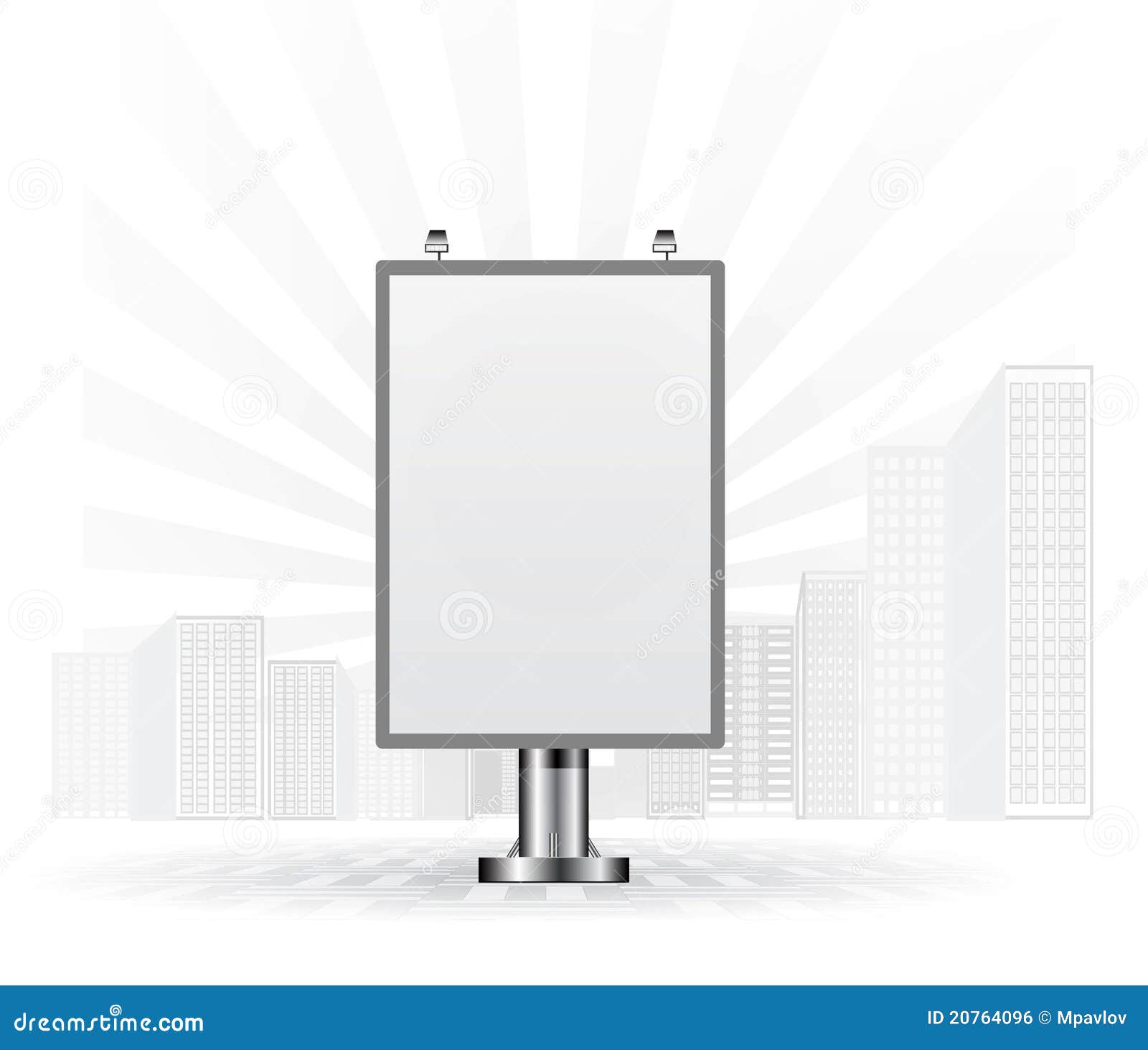 Blank Advertising Billboard Stock Vector - Illustration of poster ...