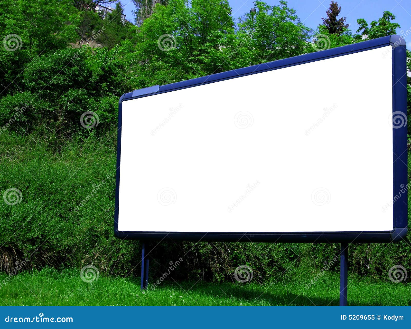 Blank Advertising Billboard Stock Image - Image of custom, business ...