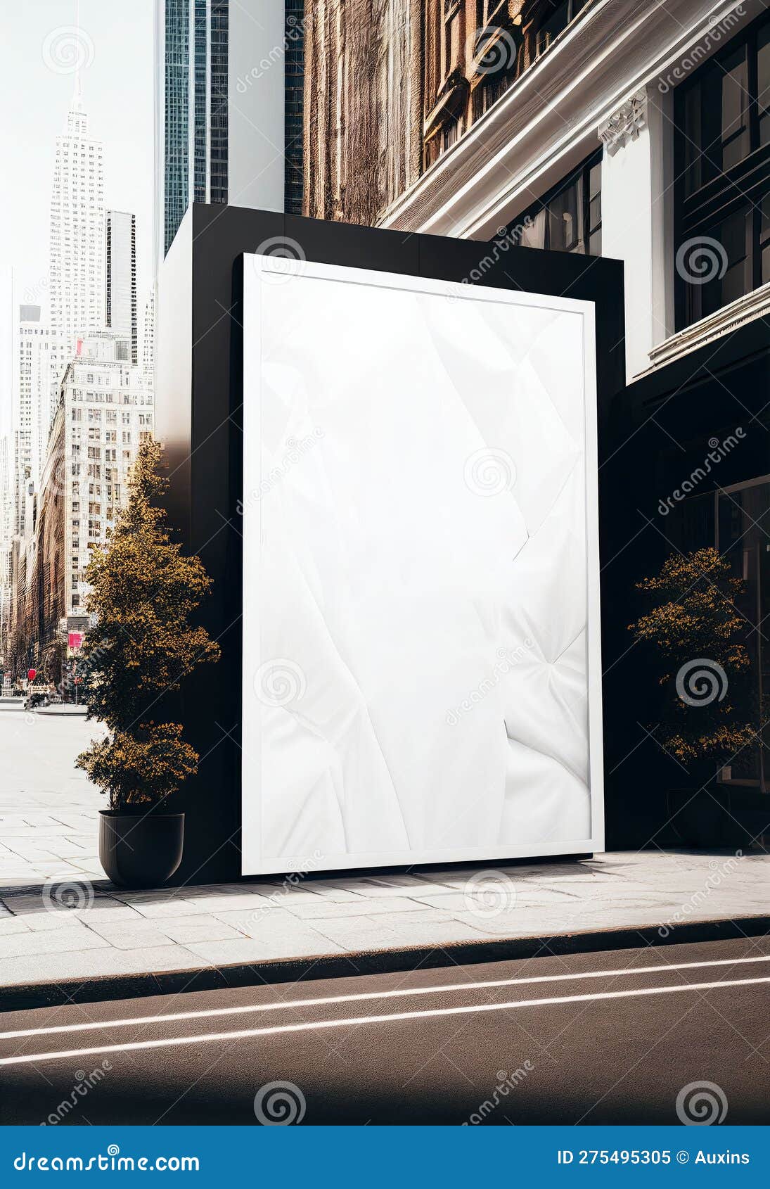 Blank Advertising Billboard at Public Place for Advertisement Created ...