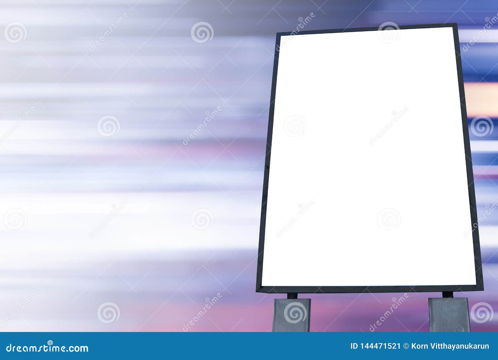 Blank Advertising Billboard with Space for Ads Stock Image - Image of ...