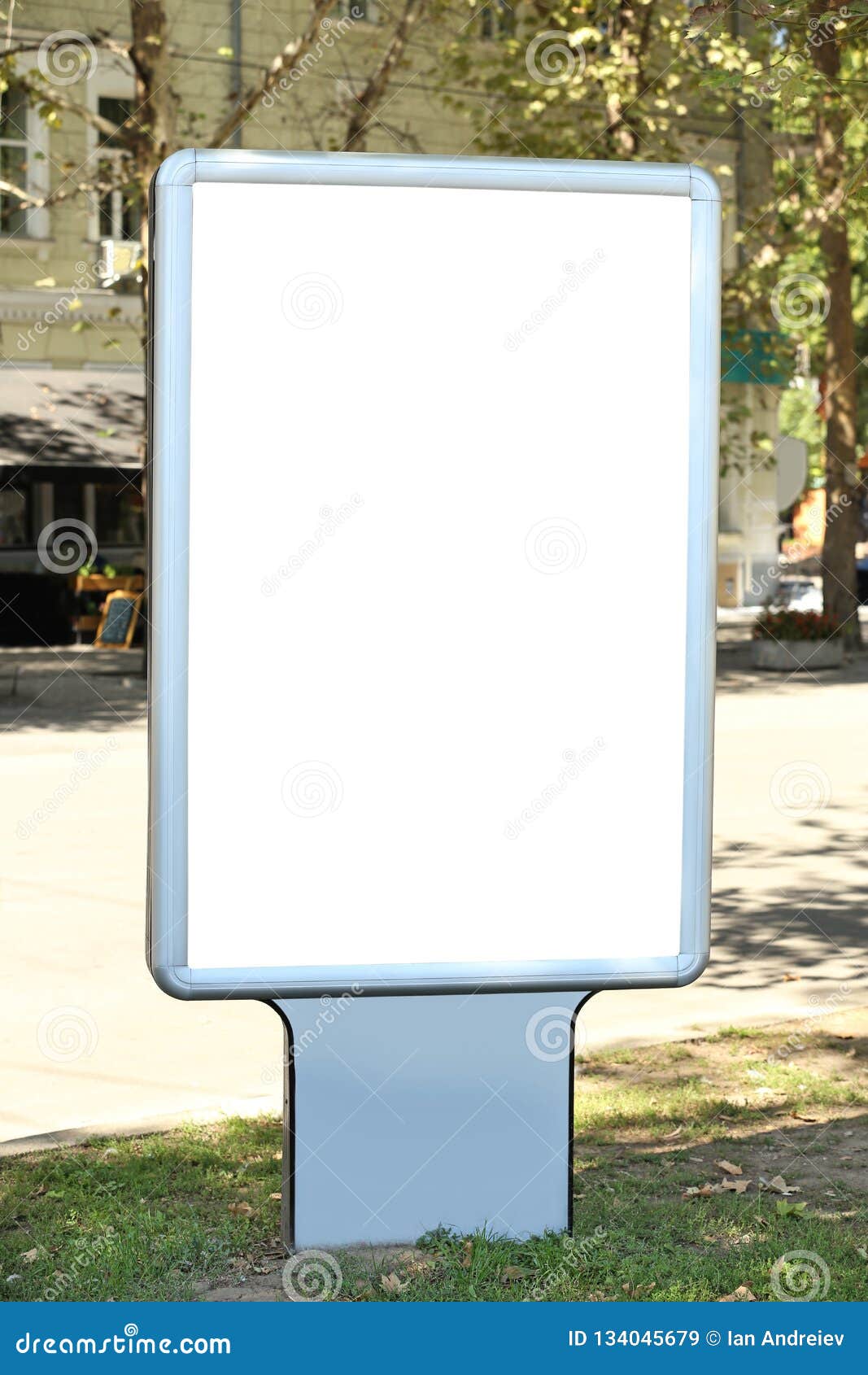 Advertising board stock image. Image of display, mockup - 134045679