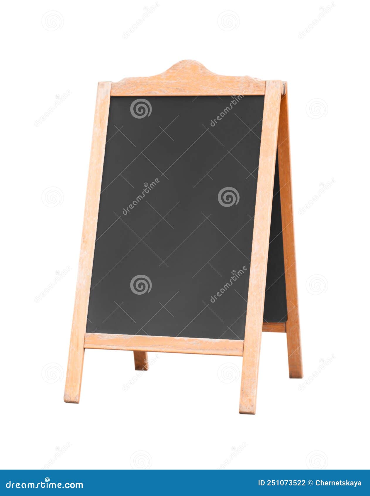 Blank Advertising a-board on White Background. Mockup for Design Stock ...