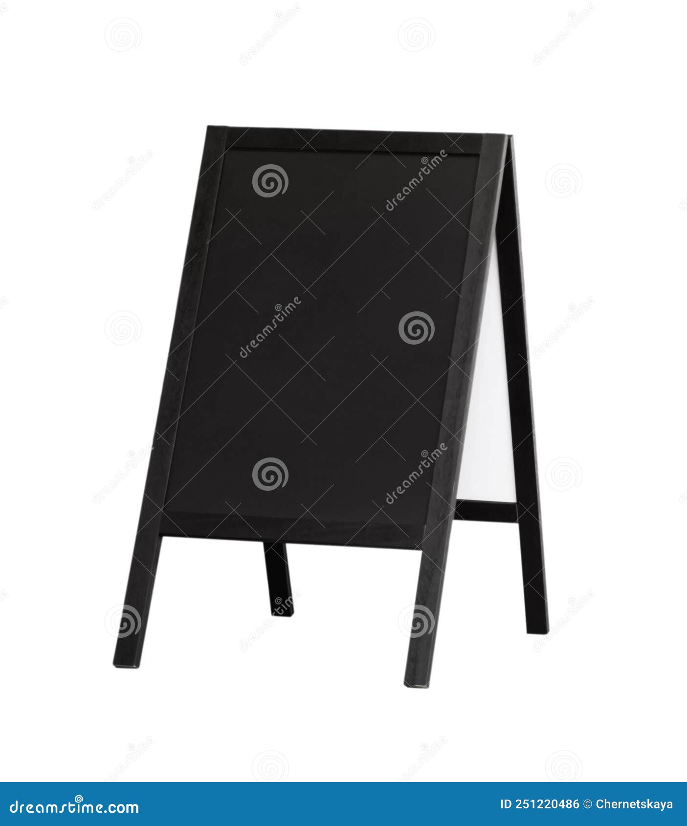 Blank Advertising a-board on White Background. Mockup for Design Stock ...