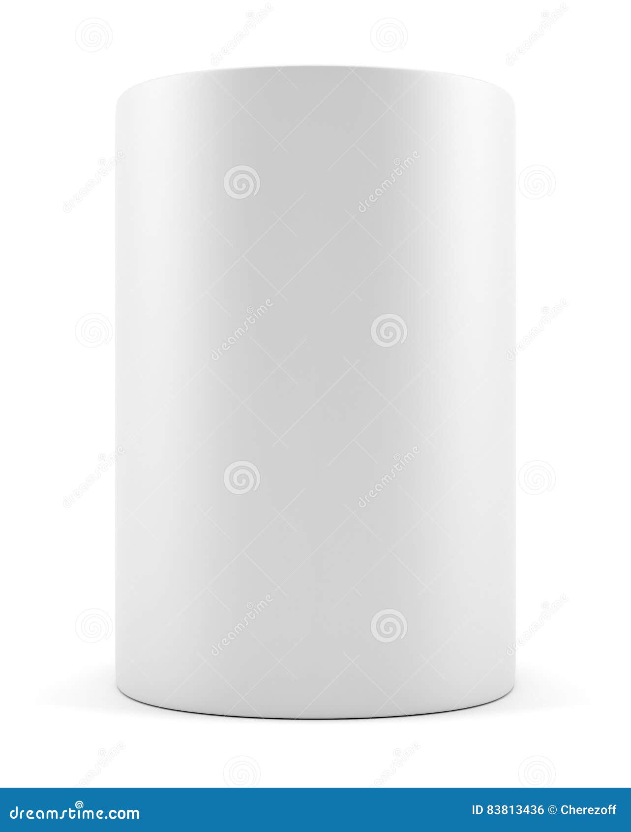 Blank advertising cylinder stock illustration. Illustration of pillar ...