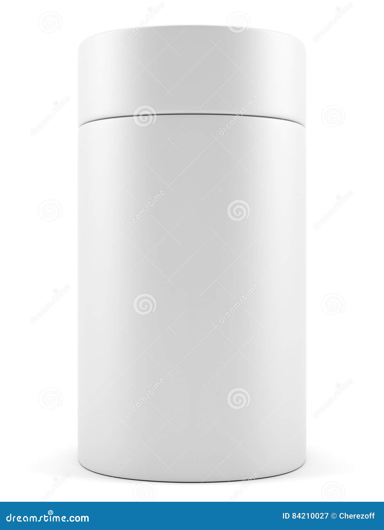 Blank advertising cylinder stock illustration. Illustration of object ...