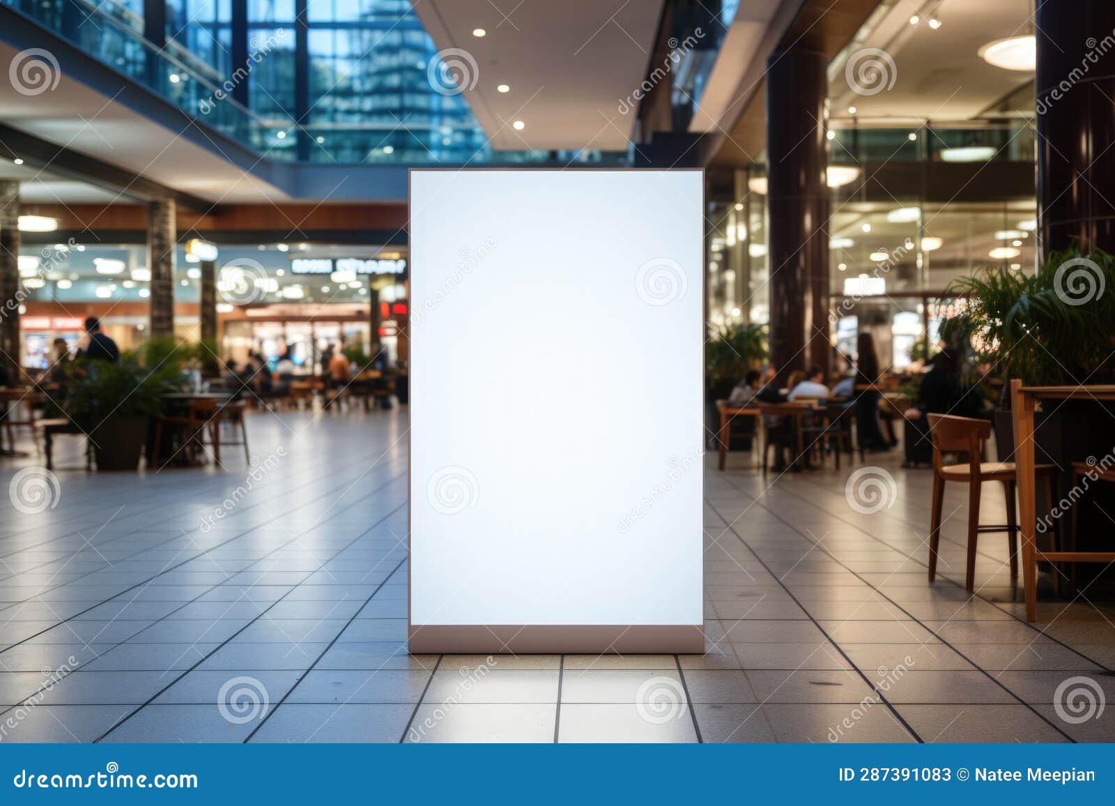 Blank Advertising Poster Banner Mockup Outside Shopping Mall ... Blank Advertising Poster Banner Mockup Outside Shopping Mall ...