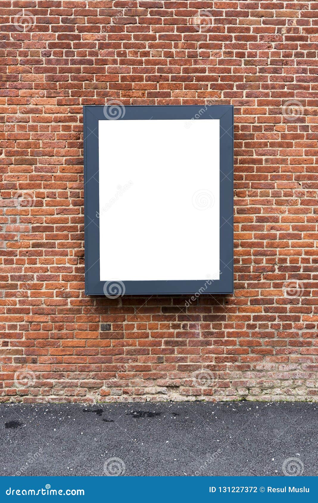 Blank Advertising Poster Board Stock Photo - Image of board, city ...