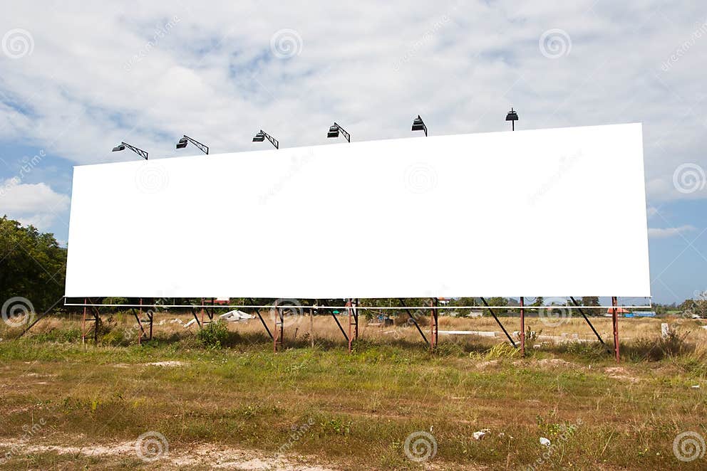 Blank Advertising Sign stock image. Image of closeup - 18586049