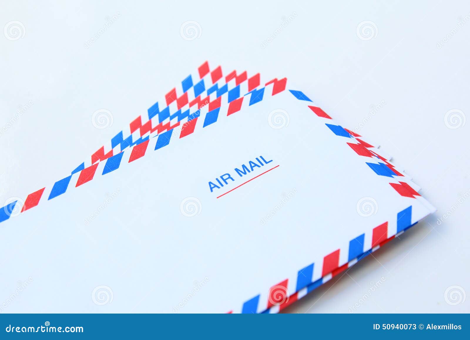 Blank Airmail Envelope Stack Stock Image - Image of design, letter ...